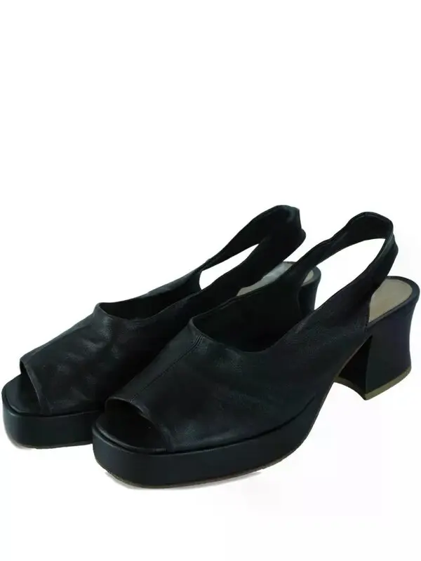 Bottega Veneta 65mm Slingback Leather Sandals