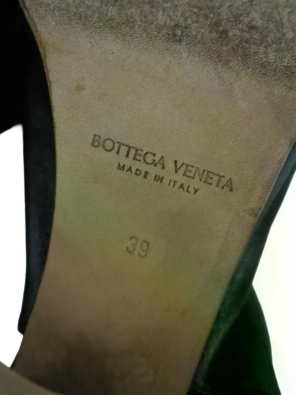 Bottega Veneta 65mm Slingback Leather Sandals