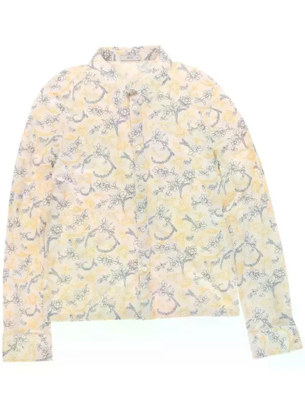 Prada 2000s Floral-print Shirt