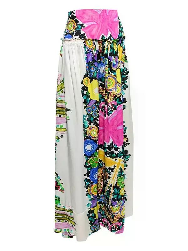 Roberto Cavalli Vintage Silk Maxi Skirt