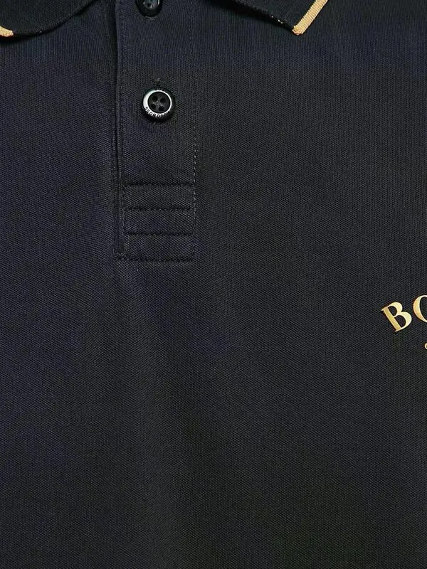 BOSS Pre-owned Contrasting-detailing Polo Shirt - Blue