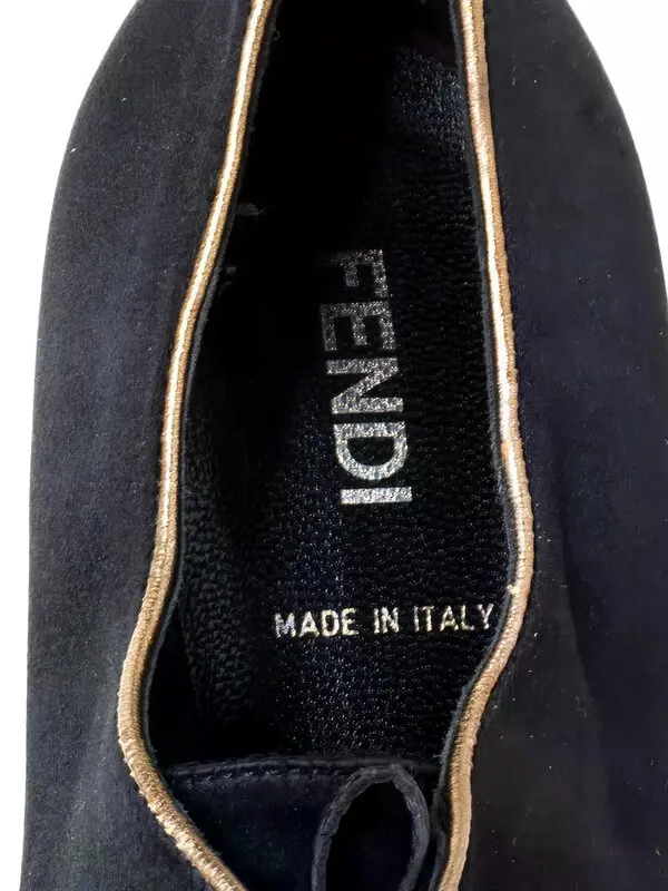 Fendi 110mm Leather Ankle Boots