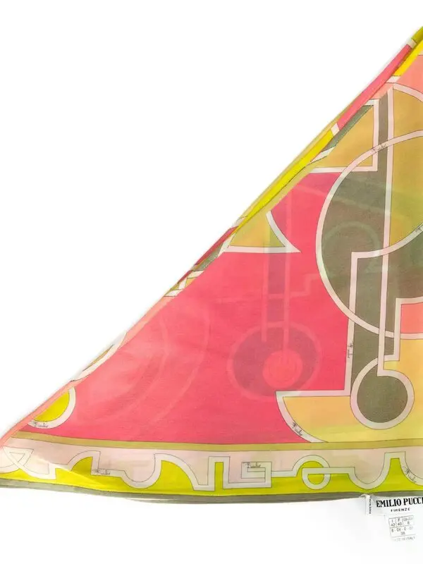 Emilio Pucci 2000s Silk Triangle Scarf
