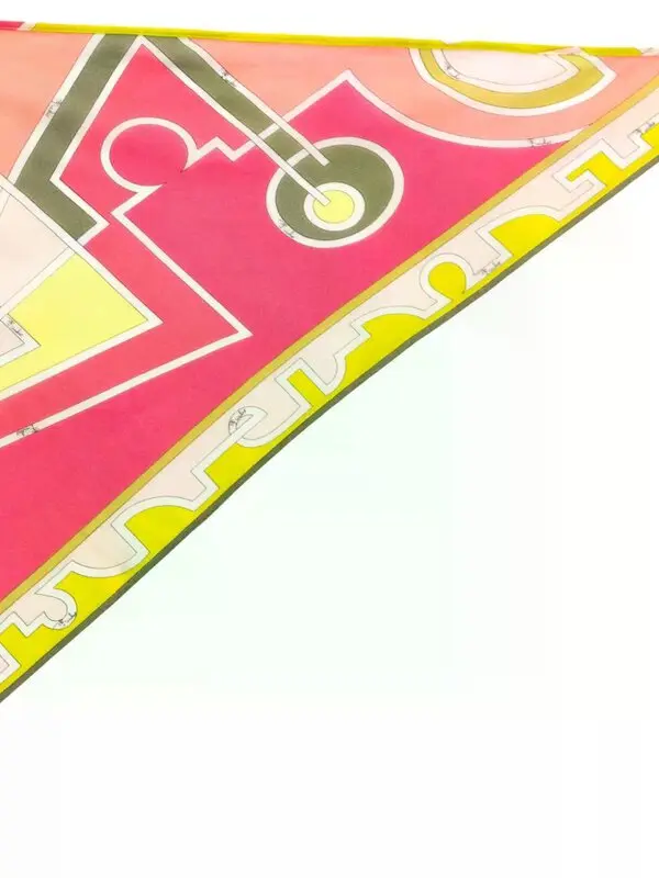 Emilio Pucci 2000s Silk Triangle Scarf