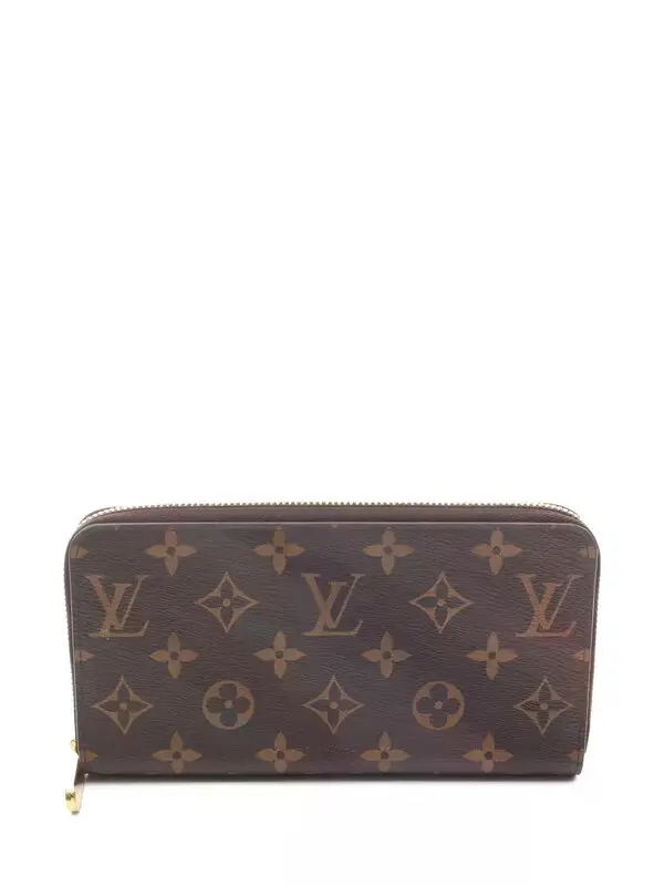 LOUIS VUITTON 2021s Monogram Zip Wallet - Brown