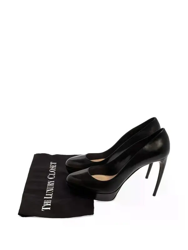 Alexander McQueen 115mm Leather Heeled Pumps