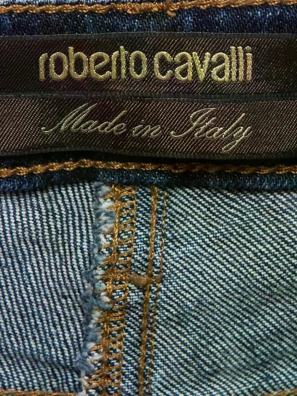 Roberto Cavalli Logo-patch Jeans