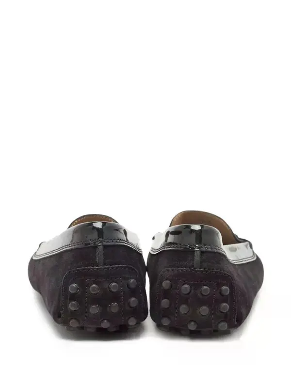 TOD'S Gommino Patent-leather Loafers - Black