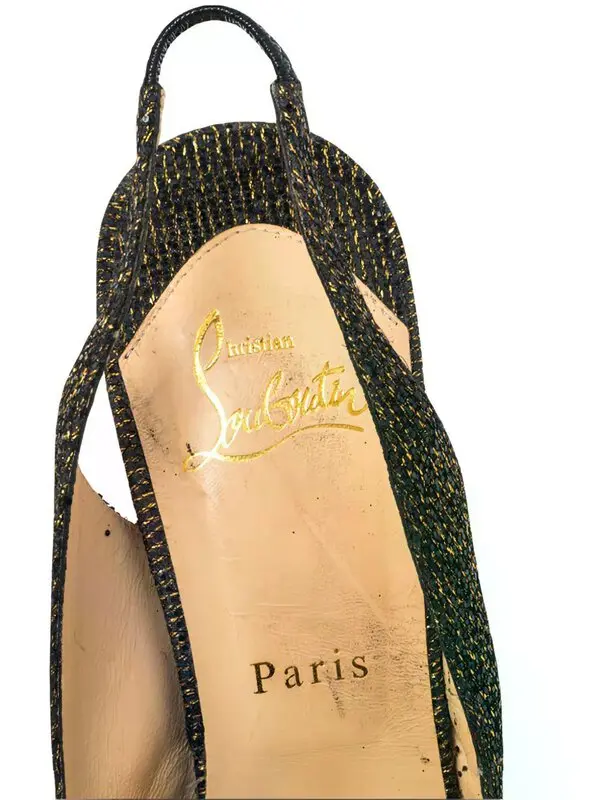CHRISTIAN LOUBOUTIN 150mm Leather Slingback Pumps