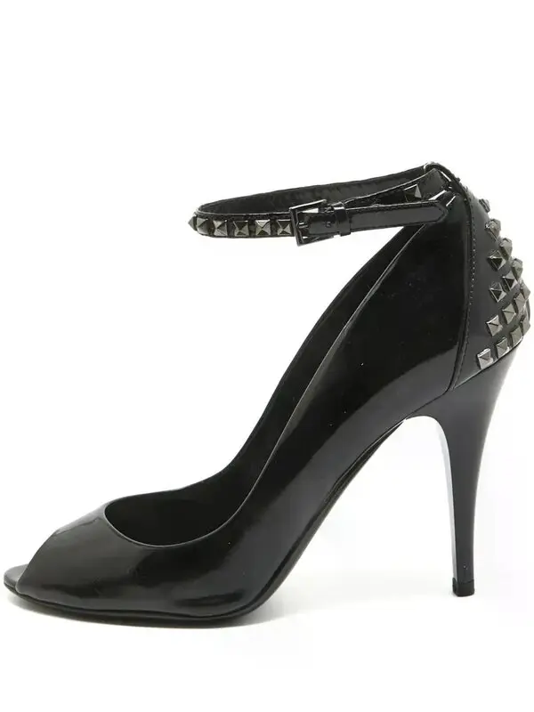Burberry 100mm Studded Peep-toe Pumps
