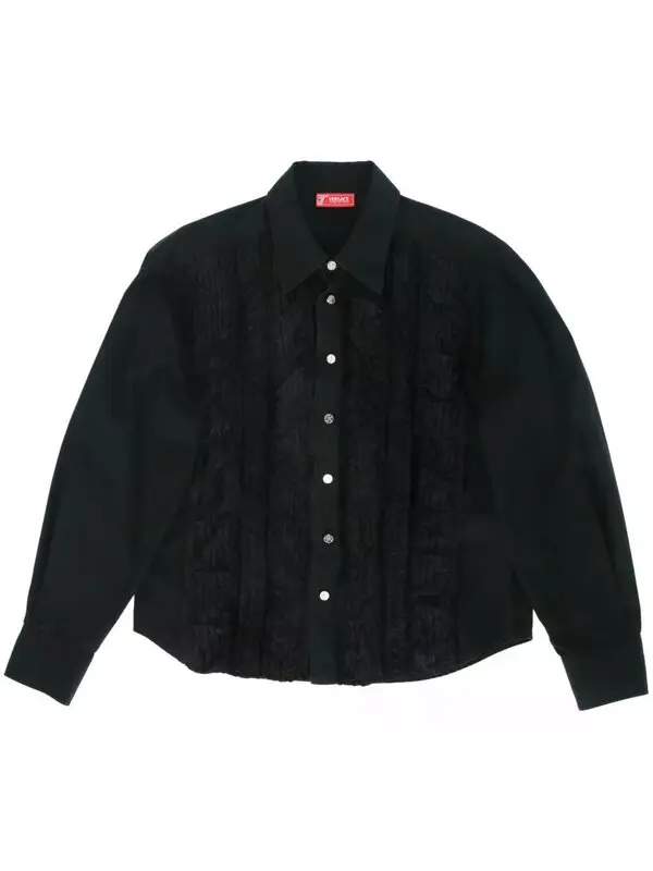 Versace 2000s Shirred Shirt