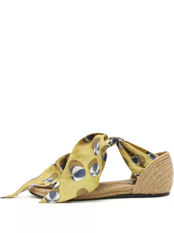 Gucci Printed Sandals - Yellow