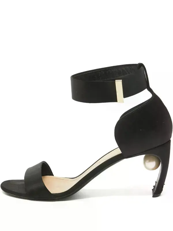 NICHOLAS KIRKWOOD 75mm Satin Ankle-strap Heels
