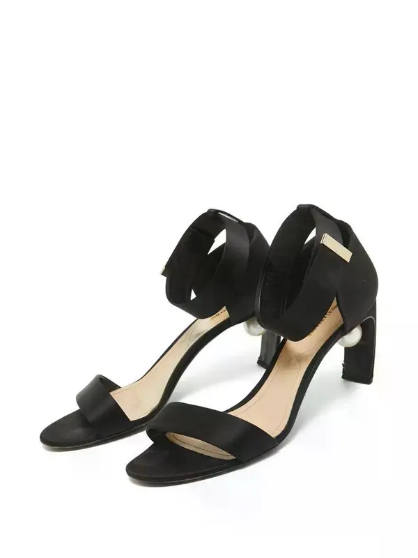 NICHOLAS KIRKWOOD 75mm Satin Ankle-strap Heels