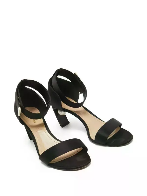 NICHOLAS KIRKWOOD 75mm Satin Ankle-strap Heels