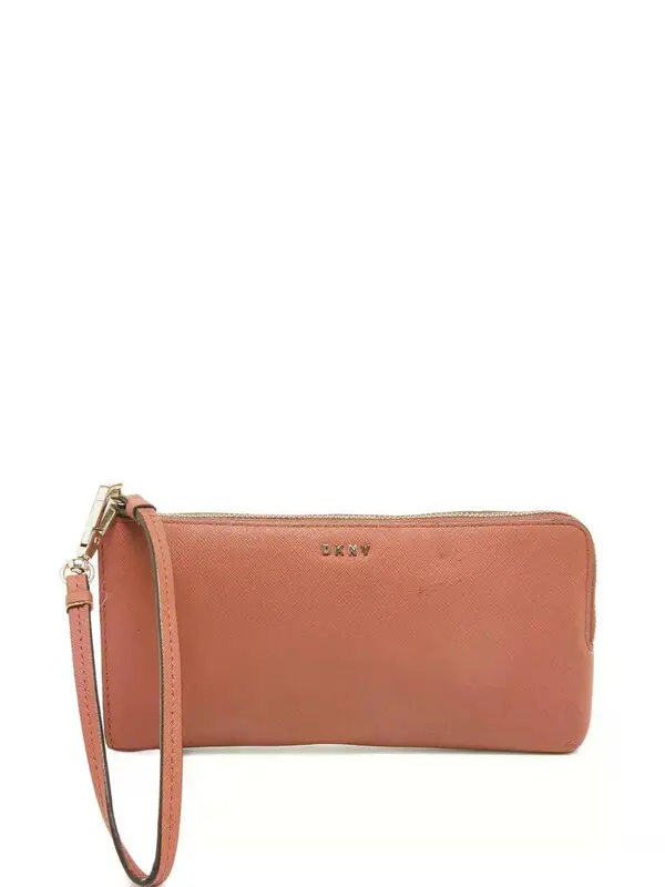 Dkny Leather Zip Clutch