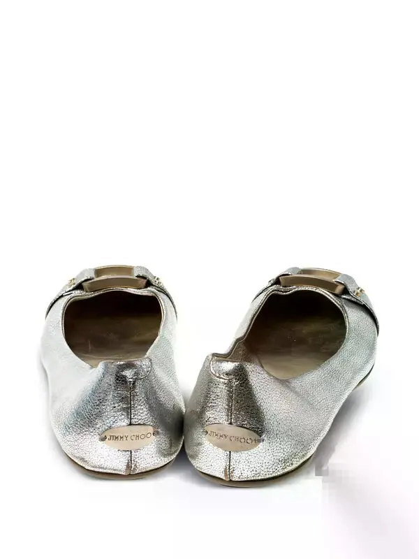 JIMMY CHOO Leather Ballet Flats