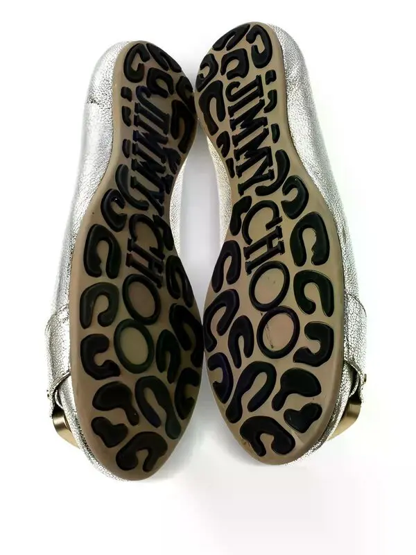 JIMMY CHOO Leather Ballet Flats