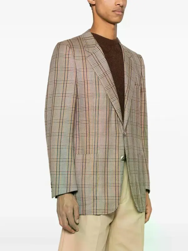 Dior 1970s Check-pattern Classic Blazer