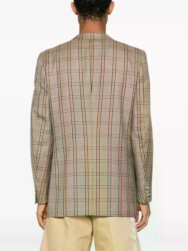 Dior 1970s Check-pattern Classic Blazer