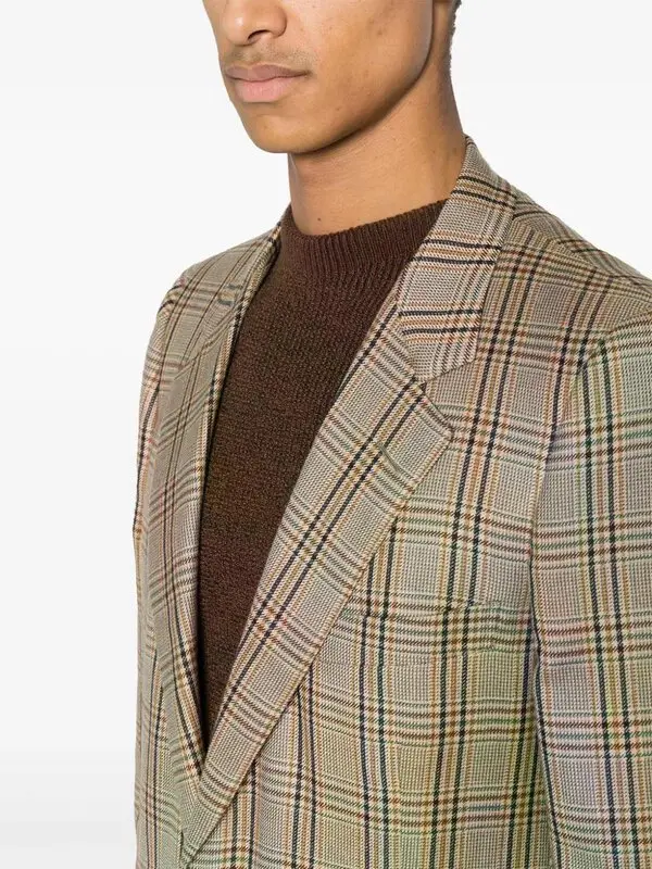 Dior 1970s Check-pattern Classic Blazer