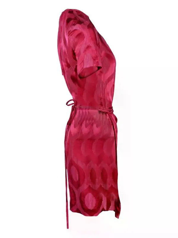 ISABEL MARANT VINTAGE Vintage Servane Jacquard-wrap Mini Dress