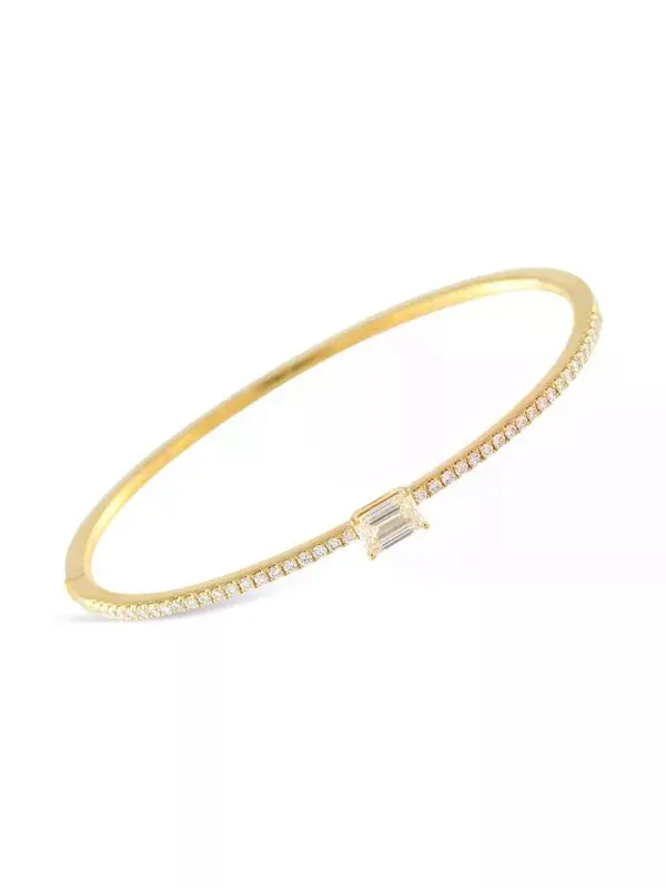 LB EXCLUSIVE 18k Yellow Odelia Diamond Bangle - Gold