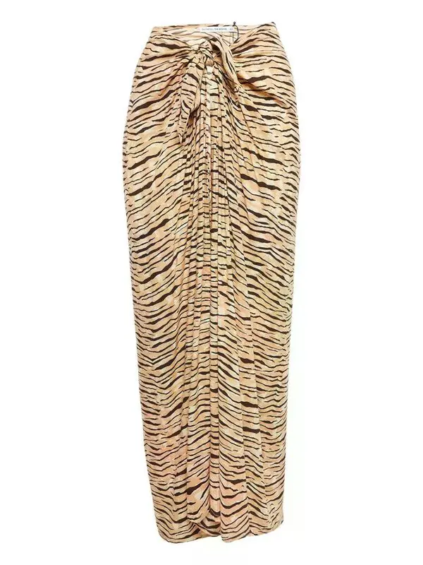 Faithfull The Brand Zebra-print Maxi Skirt - Neutrals