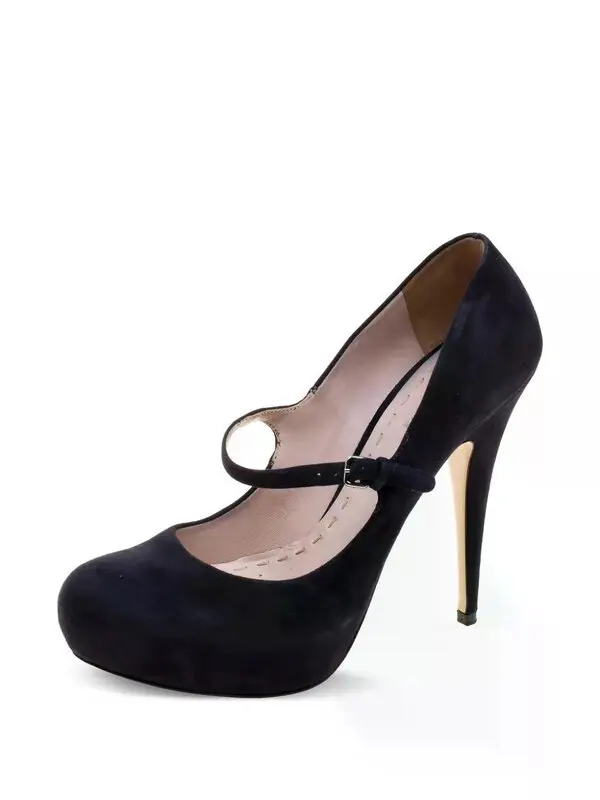 Miu Miu 135mm Mary Jane Suede Pumps