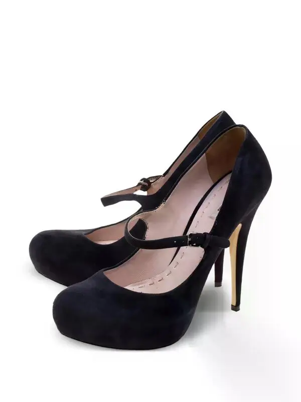 Miu Miu 135mm Mary Jane Suede Pumps