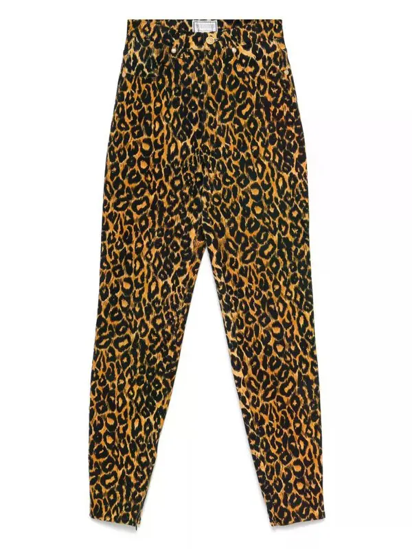 Versace 2000s Leopard-print Jeans