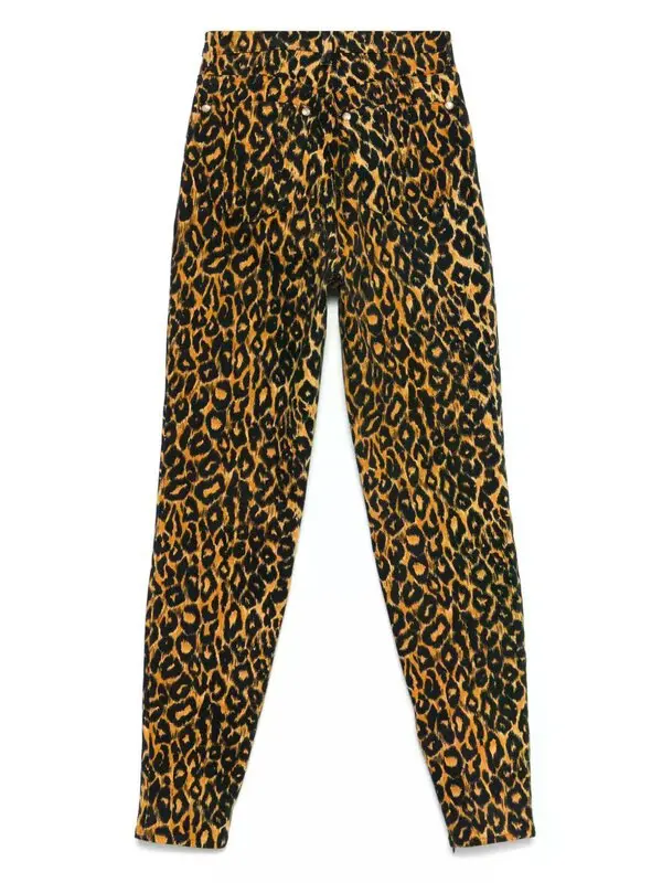 Versace 2000s Leopard-print Jeans
