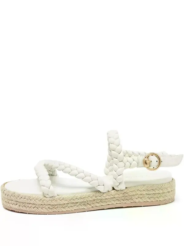 GIANVITO ROSSI Braided-strap Espadrilles - White