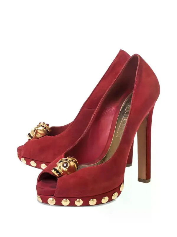 Alexander McQueen 135mm Skull Studded Pumps