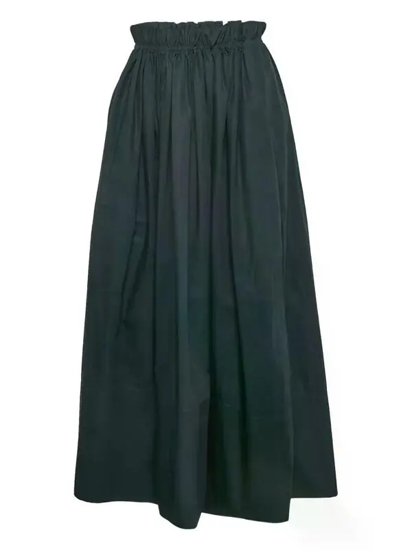 Chloé Pleated A-line Midi Skirt