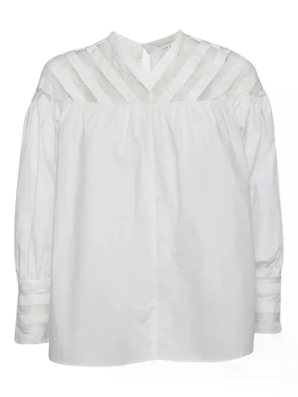 Sandro Lace-trim Blouse