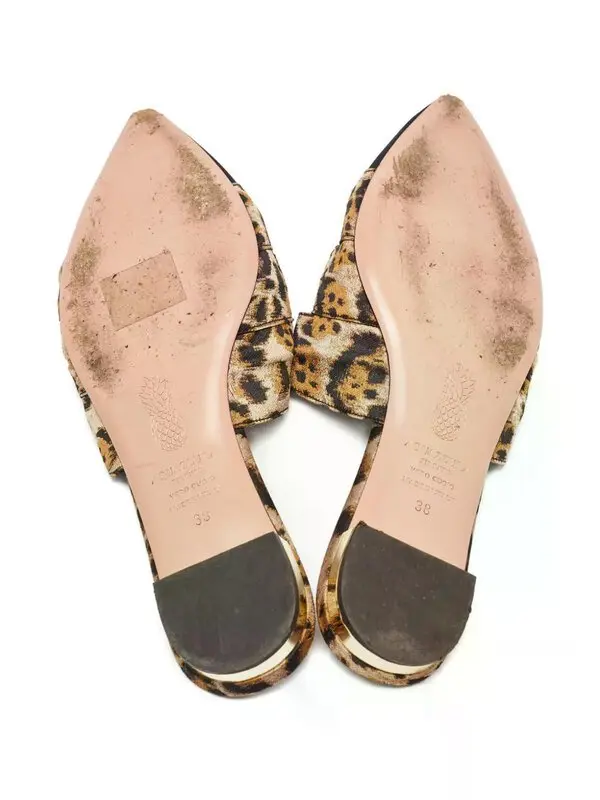 AQUAZZURA Leopard-print Mules