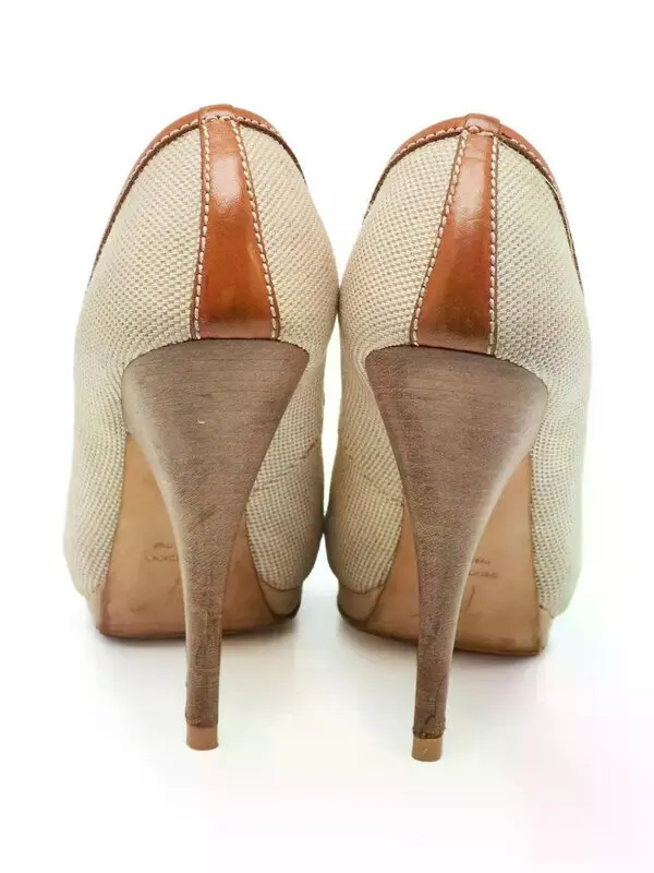 GIUSEPPE ZANOTTI Platform Peep-toe Pumps - Neutrals
