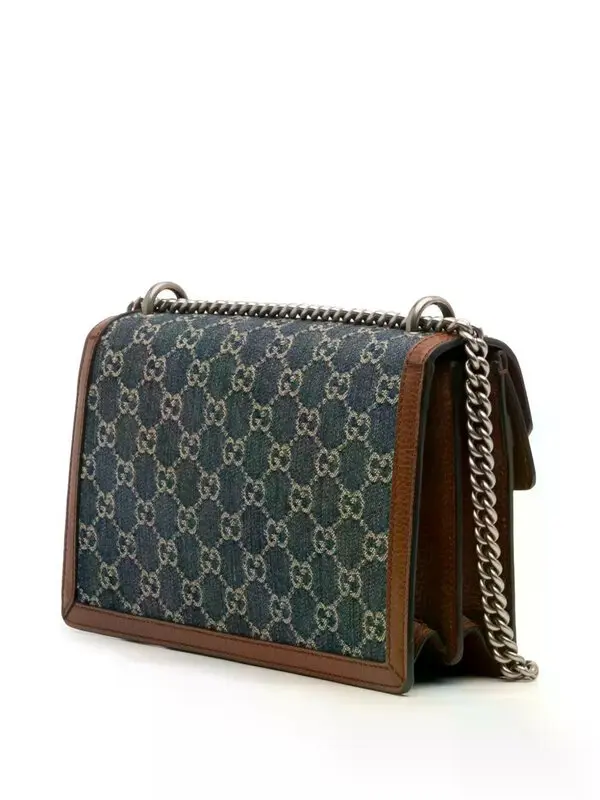 Gucci Small Gg Denim Dionysus Shoulder Bag - Blue
