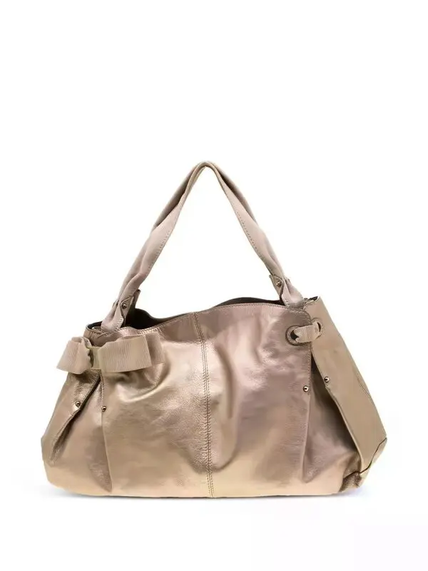 FERRAGAMO Bow-detailing Leather Tote Bag