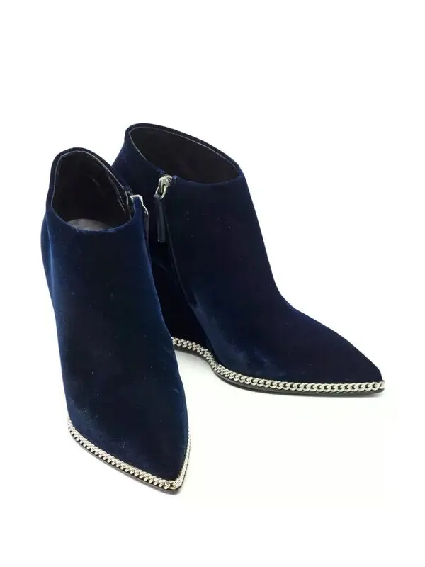 GIUSEPPE ZANOTTI 110mm Velvet Wedge Boots
