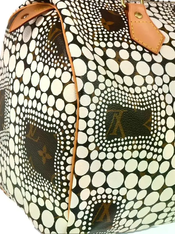 LOUIS VUITTON X Yayoi Kusama 2012 Speedy 30 Handbag - Brown