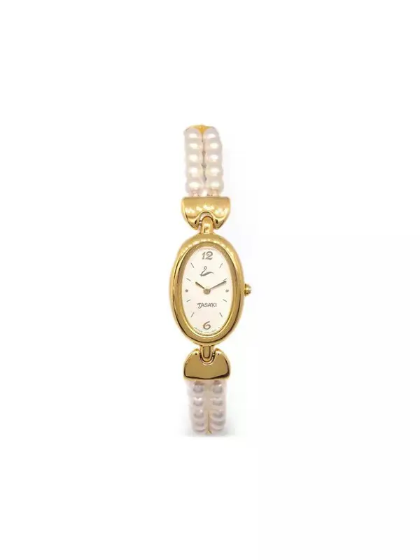 TASAKI 1990-2000s Pearl-embellished Timepiece - White