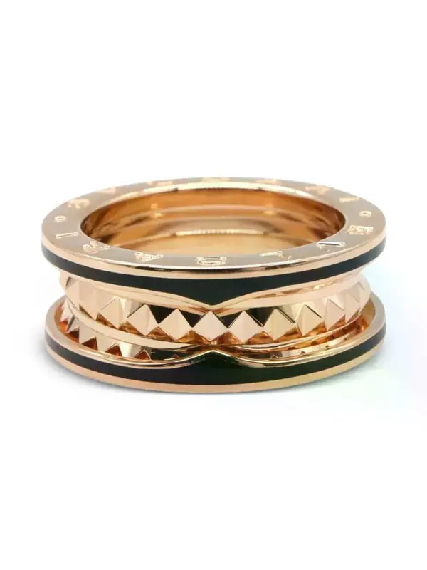 BVLGARI 18kt Rose B.zero1 Lock Ring - Gold