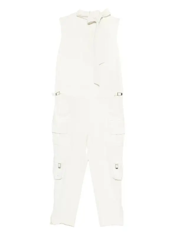 Valentino Garavani 2010s Bow-detail Jumpsuit - White