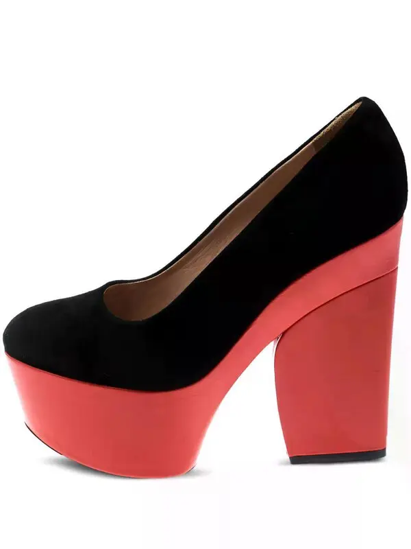 Celine 140mm Suede Platform Pumps
