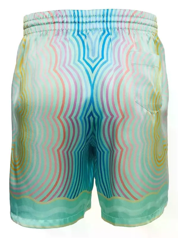 Casablanca Wave-pattern Shorts