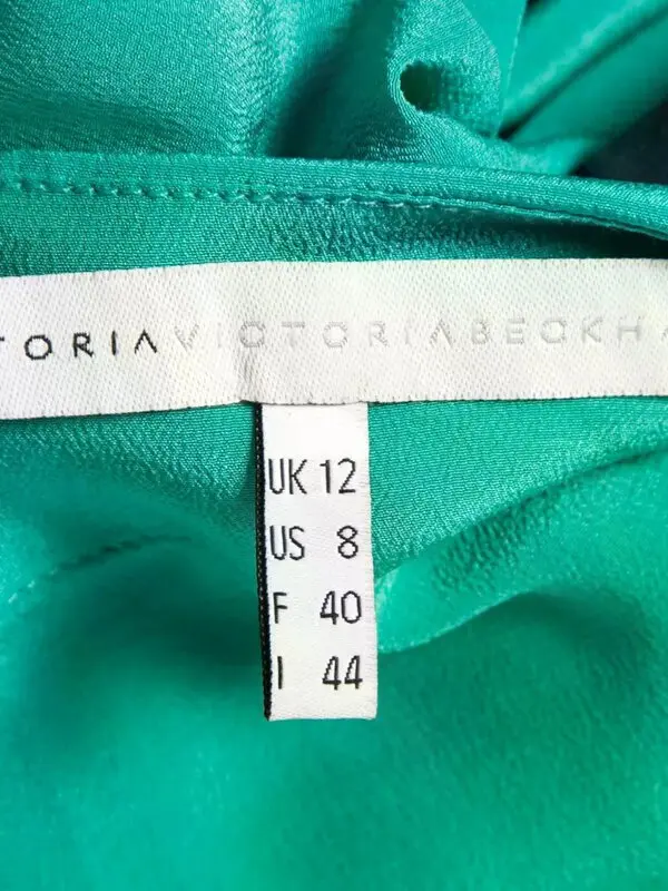 Victoria Beckham Pleated Silk Dress