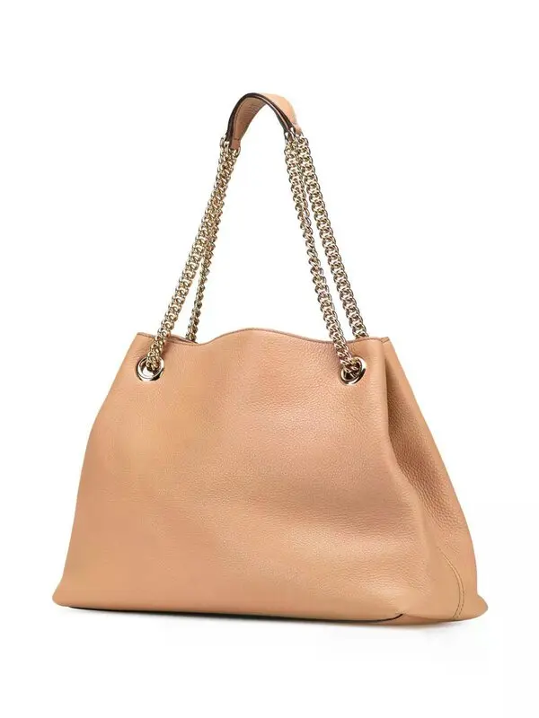 Gucci Medium Leather Soho Chain Tote Bag