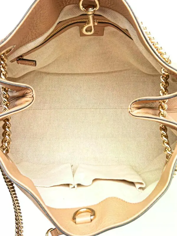 Gucci Medium Leather Soho Chain Tote Bag